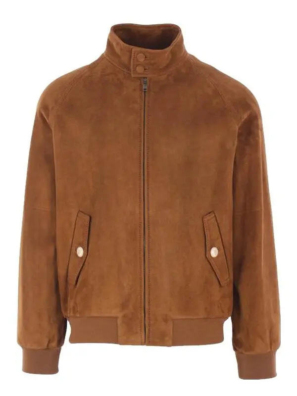 Valentino Garavani Suede Bomber Jacket - Brown