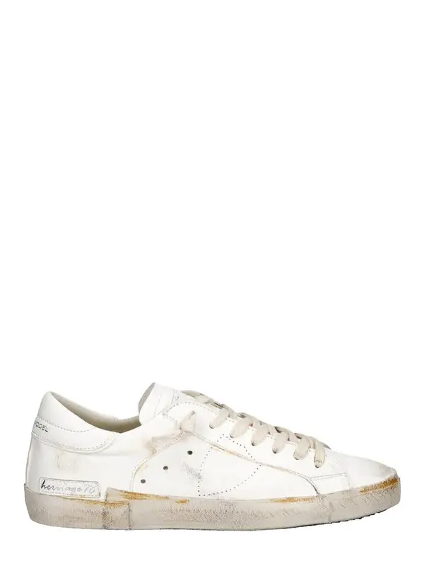 Philippe Model Leather Sneakers - Vintage 78_blanc