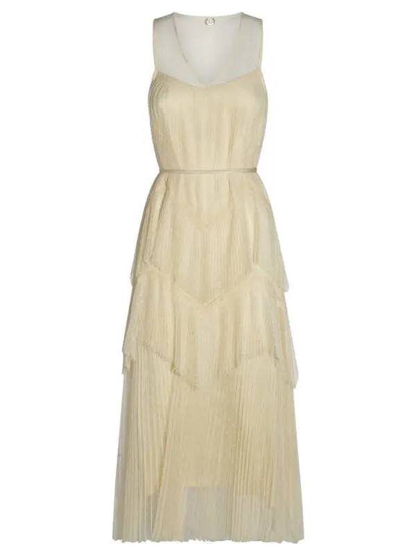 TWINSET Light Maxi Dress - Yellow