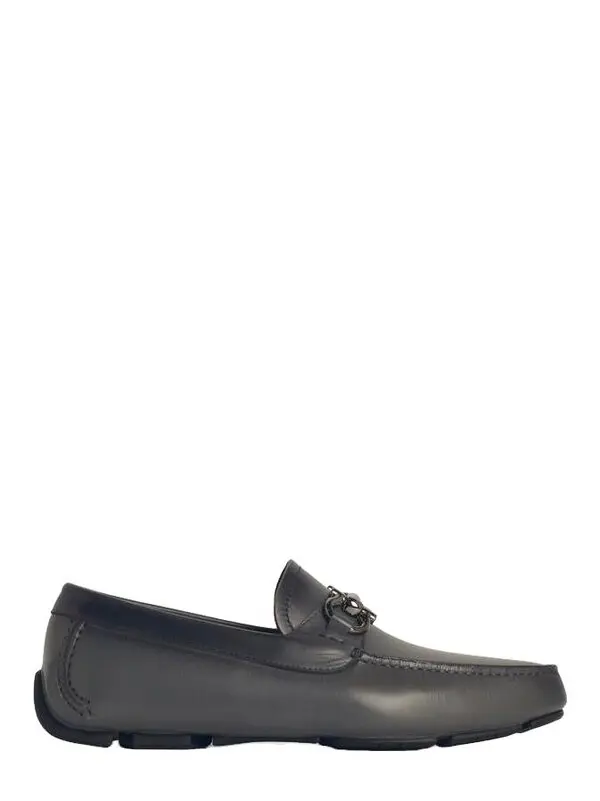 FERRAGAMO Leather Loafers - Black
