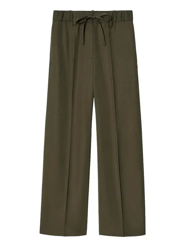 Cos Drawstring Straight-leg Trousers - Green