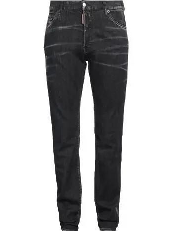 Dsquared2 Tapered Jeans With Logo - Black