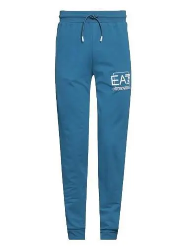 EA7 Pants Size Cotton, Elastane - Blue