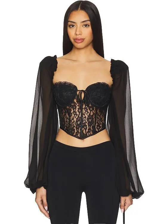 Majorelle Derrion Top - Black