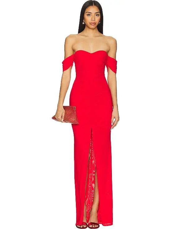 Majorelle Simone Gown - Cherry Red