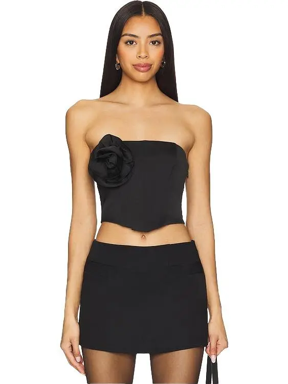 Nbd Chiara Bustier Top - Black