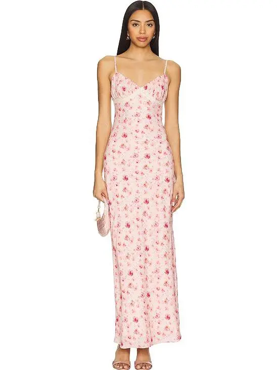 MORE TO COME Stacey Maxi Dress - Pink Floral
