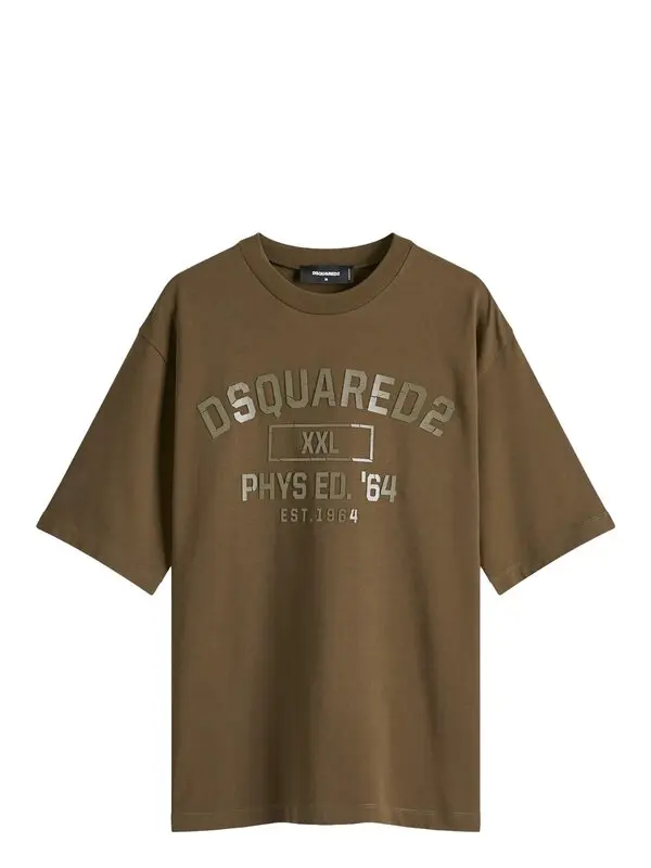 Dsquared2 Loose Fit Phys Ed T-shirt - Military Green