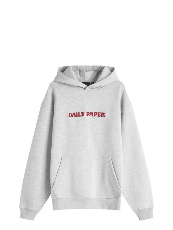 DAILY PAPER Chain Stitch Oversized Hoodie - Grey