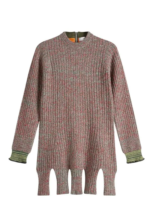 Toga Tweed Knit Pullover - Green
