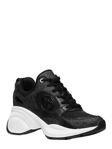 Michael Kors Zuma Signature Logo Trainer - Black