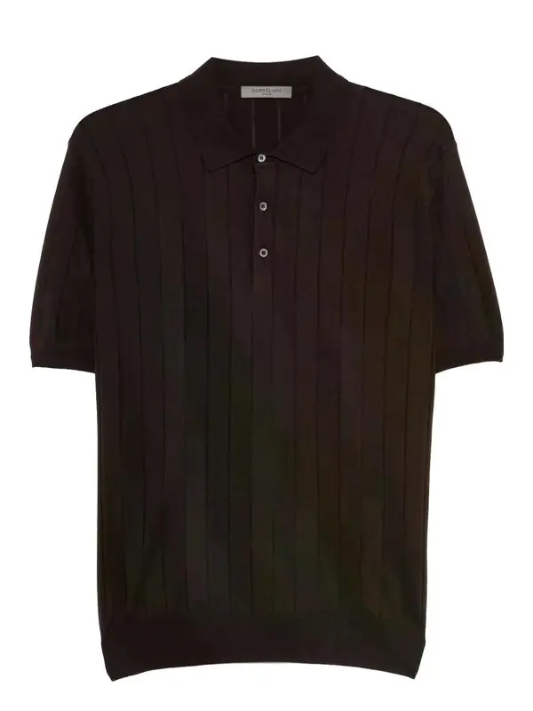 Corneliani Cotton Polo Shirt - Brown