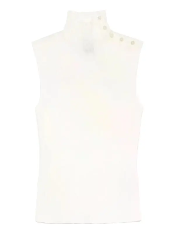 BOSS Fine-knit Tank Top - White