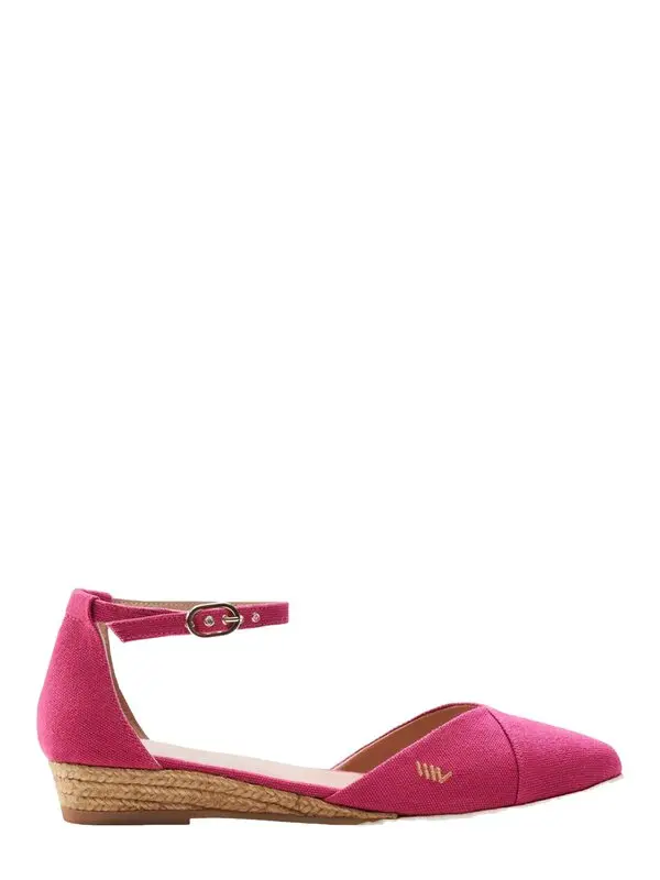 VISCATA Montroig Canvas Espadrille Flats - Fuchsia