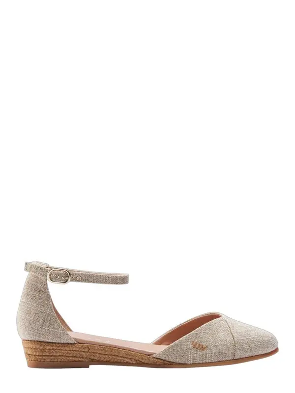 VISCATA Montroig Canvas Espadrille Flats - Gold