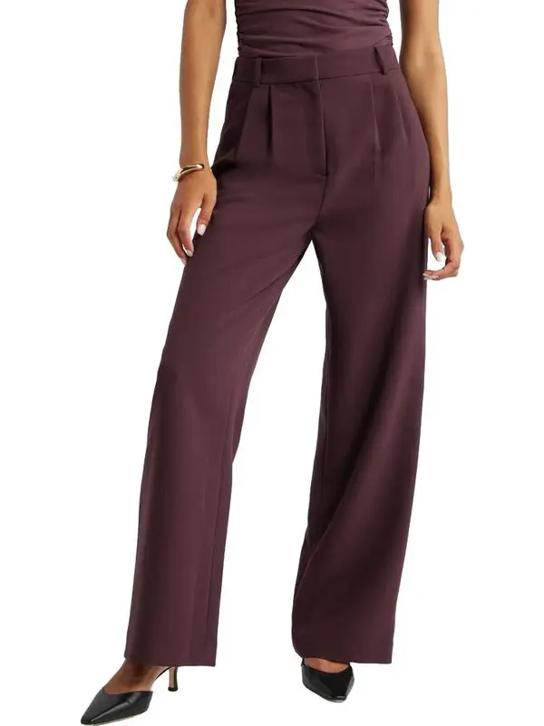 OPEN EDIT Icon Trousers - Burgundy Fudge