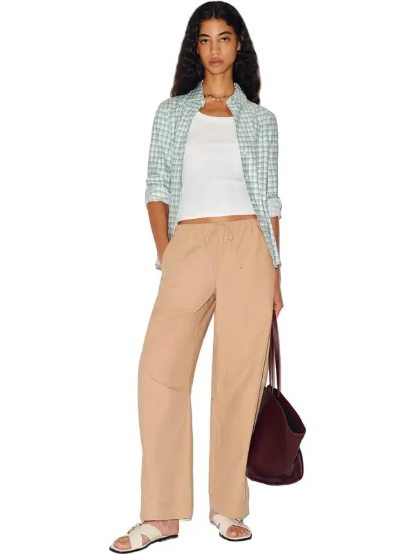 REFORMATION Alfie Relaxed Shirt - Blue