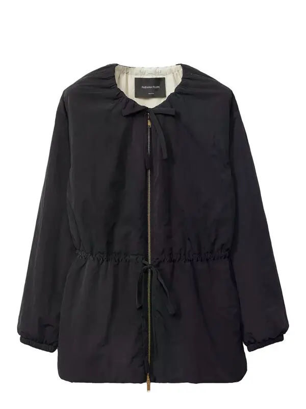 Fabiana Filippi Drawstring-waist Jacket - Black