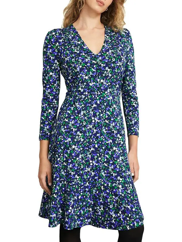 HOBBS LONDON Demi Jersey Dress - Green Multi