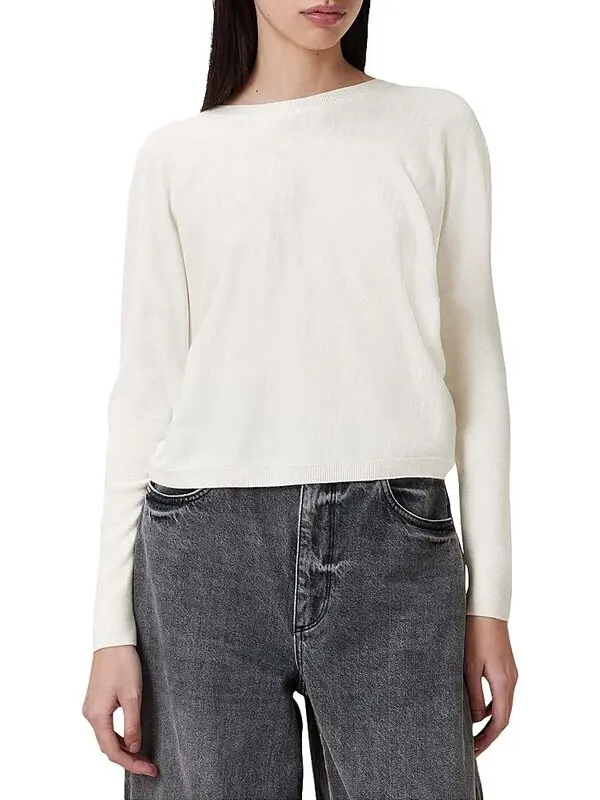 ALLSAINTS Julieana Wool Wrap Sweater - Chalk White