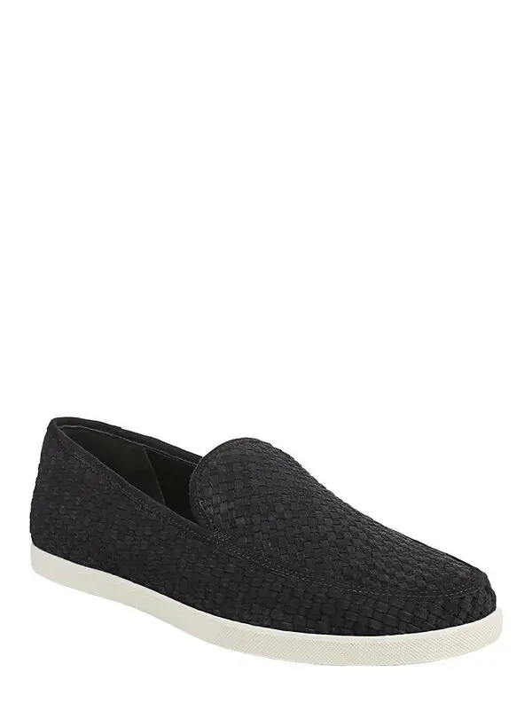 Vince Suede Basketweave Loafers - Coastal