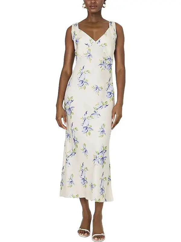 French Connection Ennis Vivian Midi Dress - Pale Iris