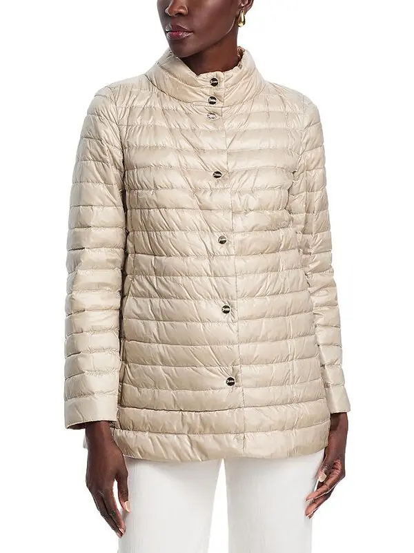 Herno Reversible Puffer Coat - Champagne To Gold