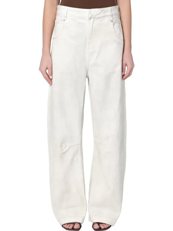 ENTIRE STUDIOS Wide Leg Denim Trousers - White
