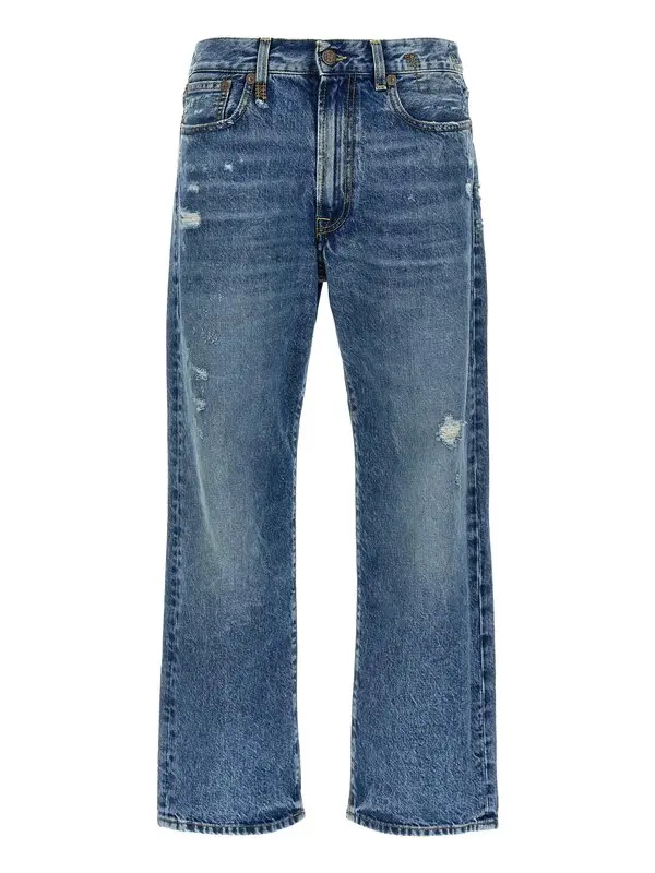 R13 Boyfriend Denim Jeans - Blue