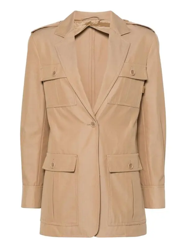 Max Mara Cotton Canvas Trench Coat - Camel