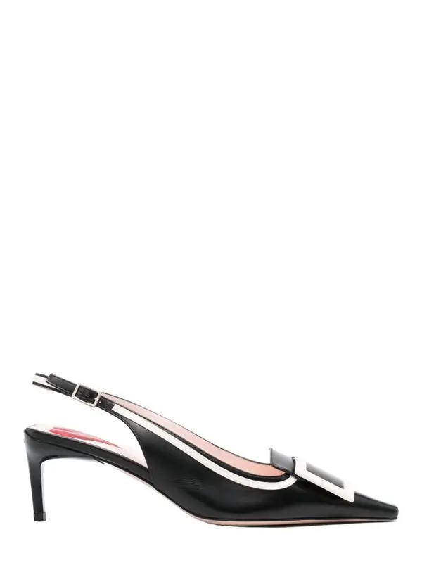 ROGER VIVIER Viv' Canard Slingback Pumps - Black