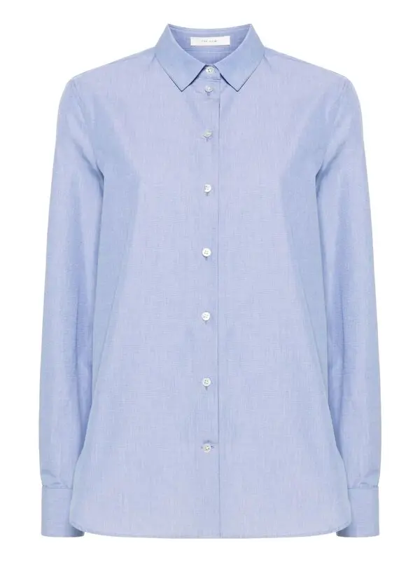 THE ROW Cotton Shirt - Clear Blue