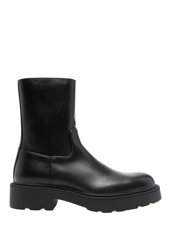 THE ROW Nobilis Leather Boots - Black