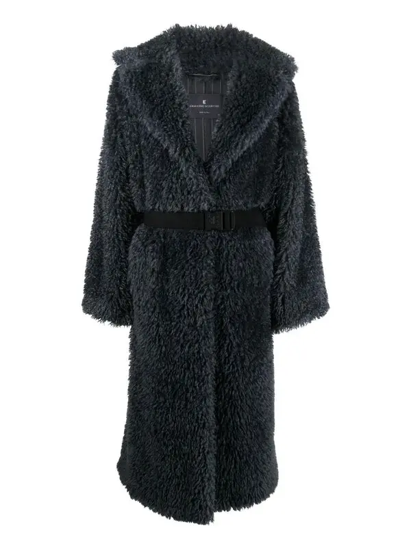 Ermanno Scervino Shearling Teddy Coat - Grey