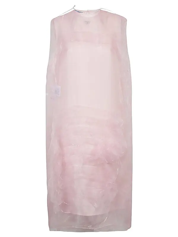 Prada Voile Tec Mini Dress - Pink