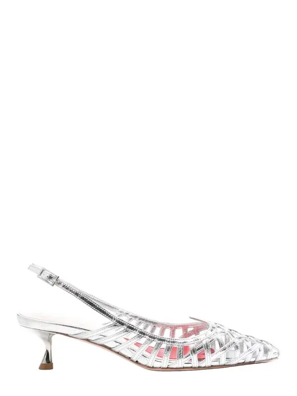 ROGER VIVIER I Love Vivier Slingback Pumps - Silver