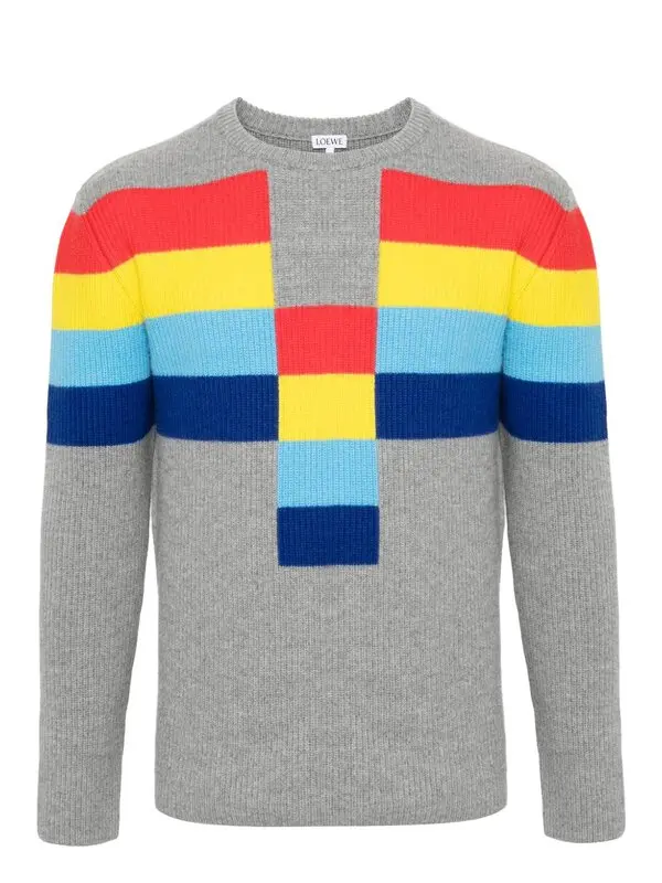 Loewe Fisherman's Knit Wool Sweater - Grey