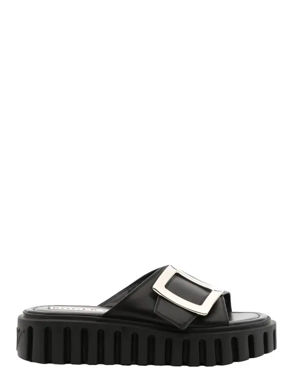 ROGER VIVIER Viv Go Sandals - Black
