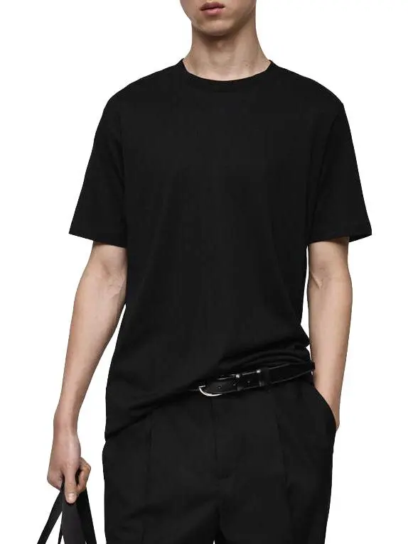 Mango Regular Fit Cotton T-shirt - Black