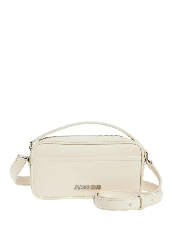 Jacquemus Le Baneto Leather Camera Bag - Ivory