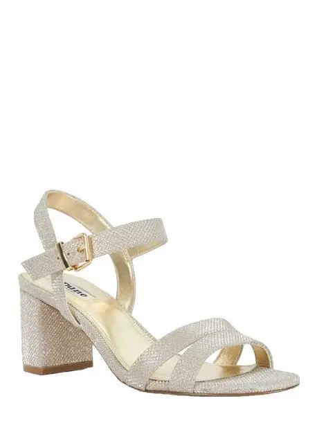 Dune London Merisa Ankle Strap Sandal - Gold