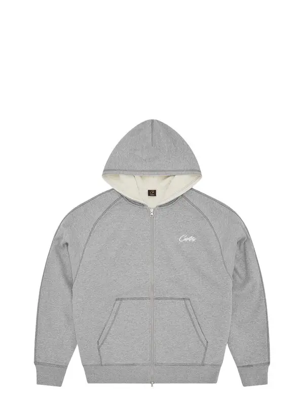 CORTEIZ Hmp Thermal Zip Hoodie 'heather - Grey