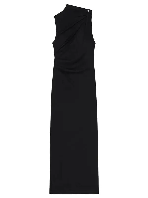COURREGES Draped Dress - Black