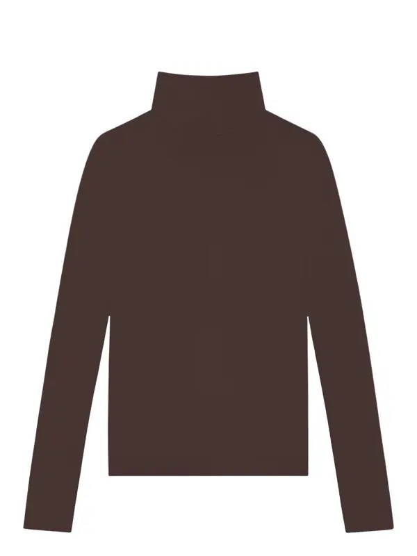 FLORE FLORE Dinah Turtleneck Top - Choco Plum