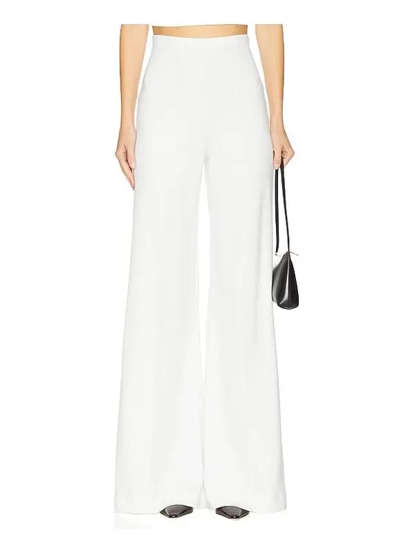 RIPLEY RADER Ponte Knit Wide Leg Pant - Off White