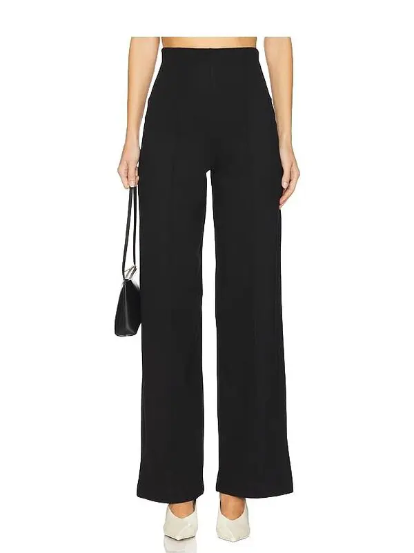 RIPLEY RADER Ponte Knit Straight Leg Pant - Black