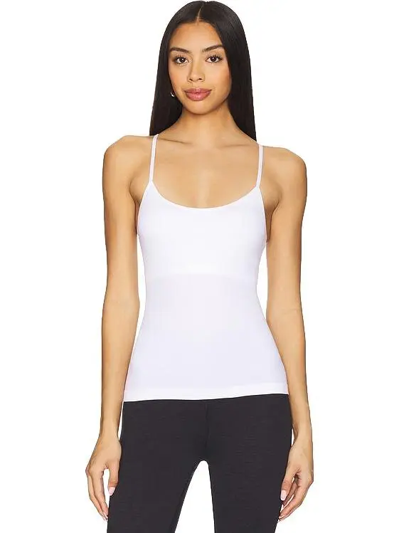 Splits59 Loren Seamless Waist Length Tank Top - White
