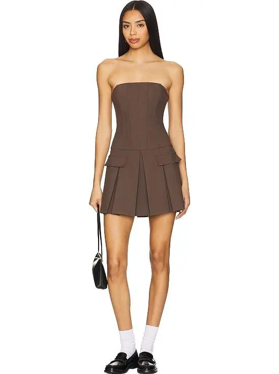 Superdown Geraldine Mini Dress - Brown
