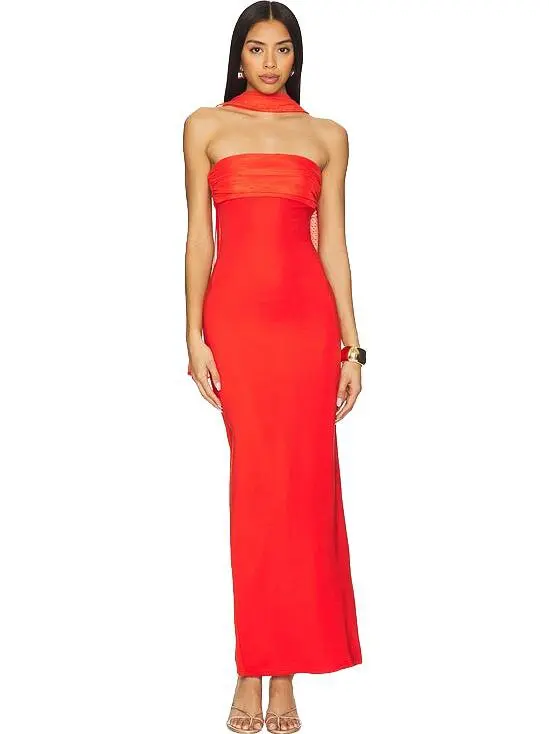 Superdown Tierra Maxi Dress - Red