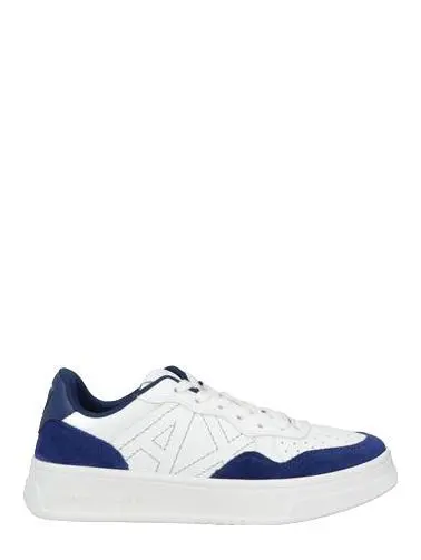 Armani Exchange Low-top Leather Sneakers - Navy
